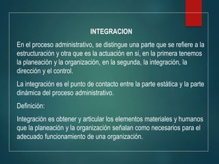 fases completas explicadas del proceso administrativo | PPT
