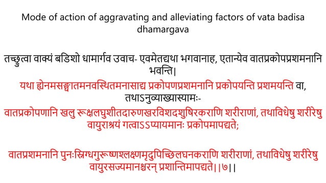 Charaka Samhita Sutra Sthana chapter 12 Vatakalakaliyaadhyaya | PPT