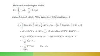 Numerasi Numerik untuk materi metode numerik | PPTX