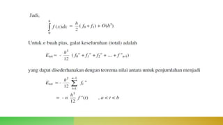 Numerasi Numerik untuk materi metode numerik | PPTX