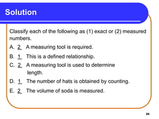 Measurements, School , Learning check | PPT