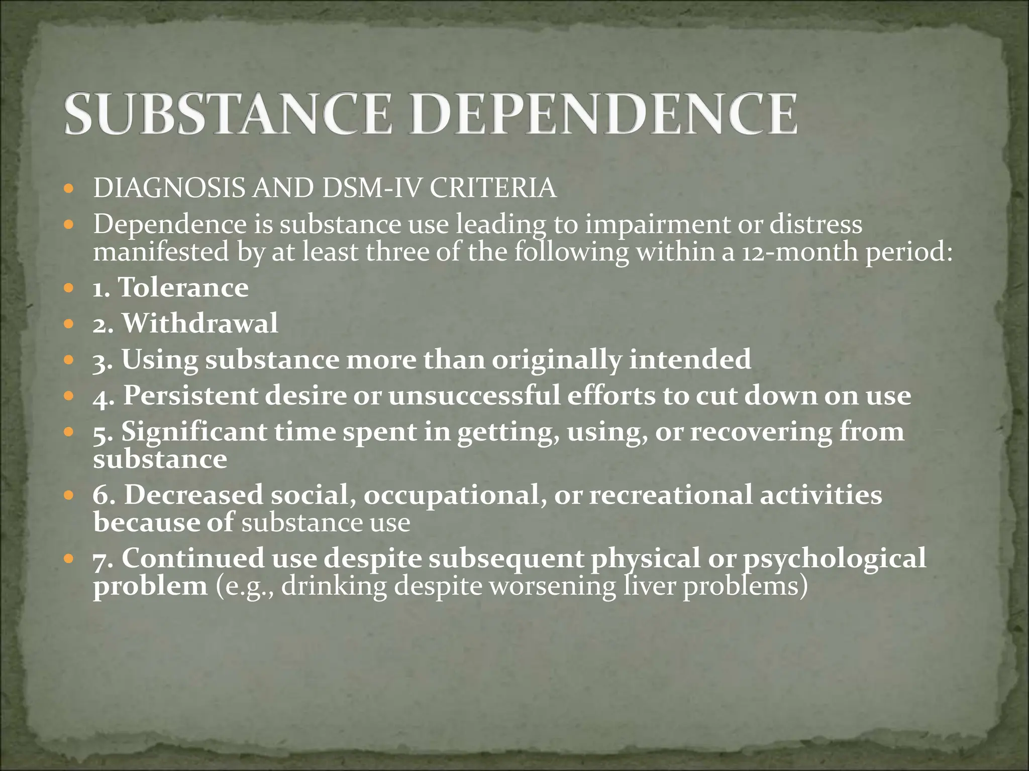 12.-Substance-related-disorders.ppt lecture | PPT | Illegal Drugs ...