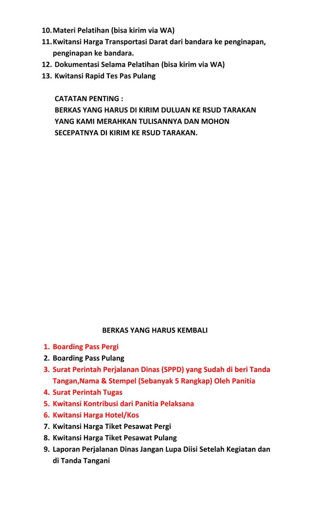 file pembayaran untuk kegiatan perjalanan dinas | PDF