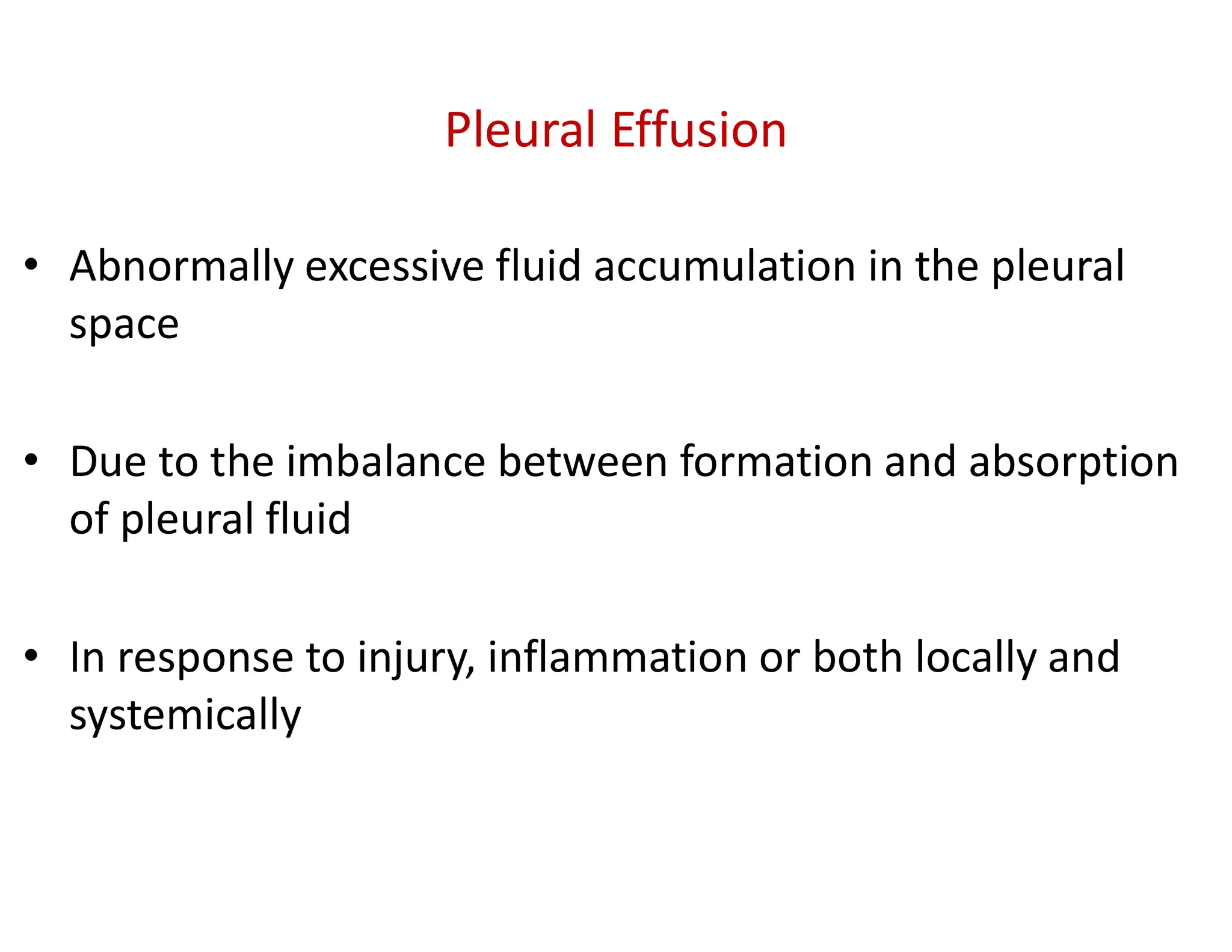 Pleural Effusion and its pathophysiology | PDF
