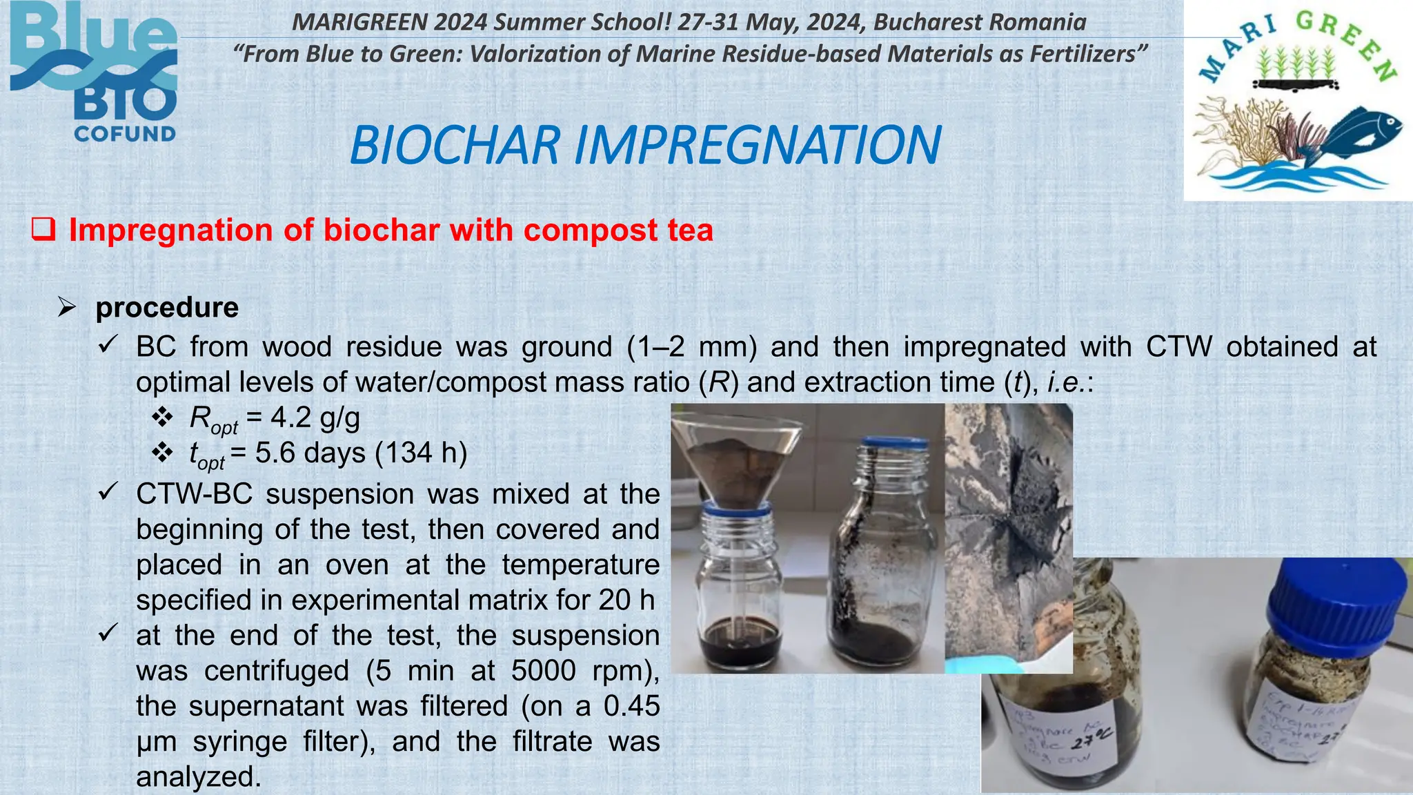 Biochar impregnation as slow release fertilizer - Violeta Alexandra Ion | PPT