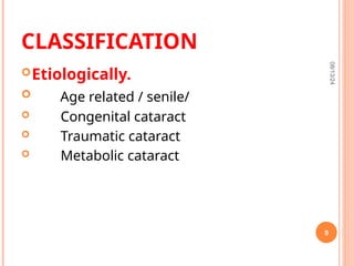 12.chapter 3. Lecfure one CATARACT inppt | PPT