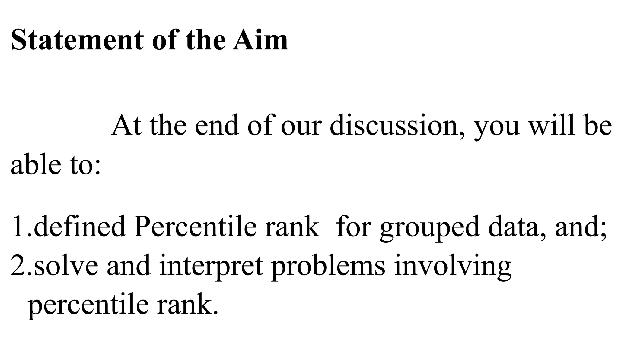 MEASURES OF POSITION Percentile Rank.pptx | Educational Assessment ...