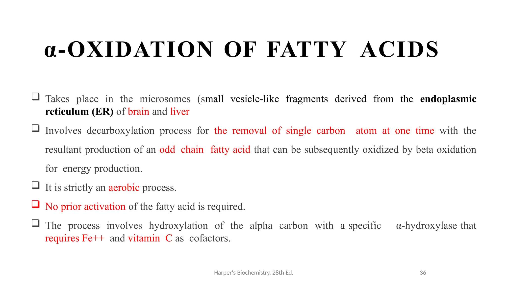 DPT - Biochemistry & Genetics - II (Metabolism of Lipids) Fatty acid ...