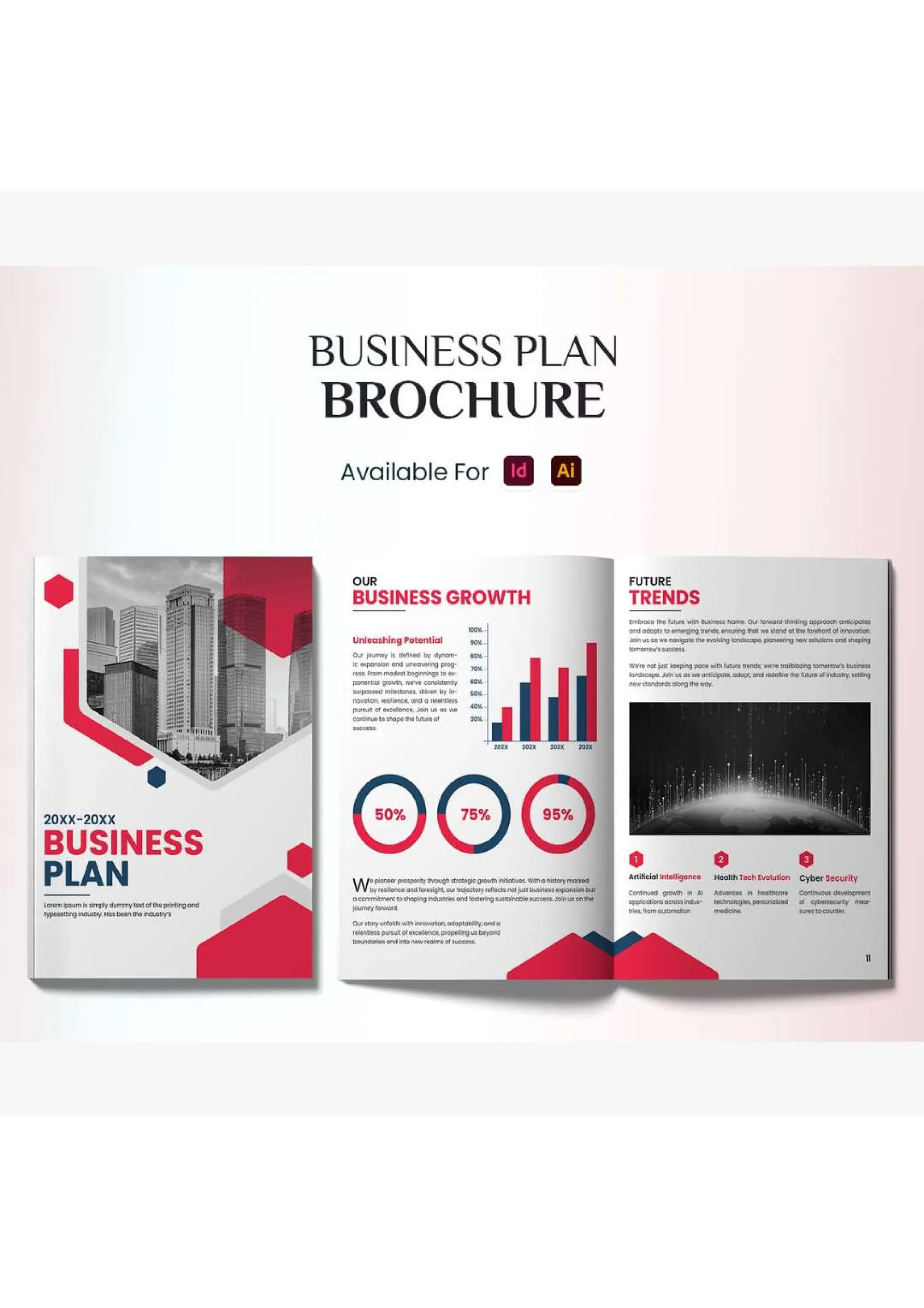 Business Plan Brochure Template | 12+ Modern Unique Design | PDF