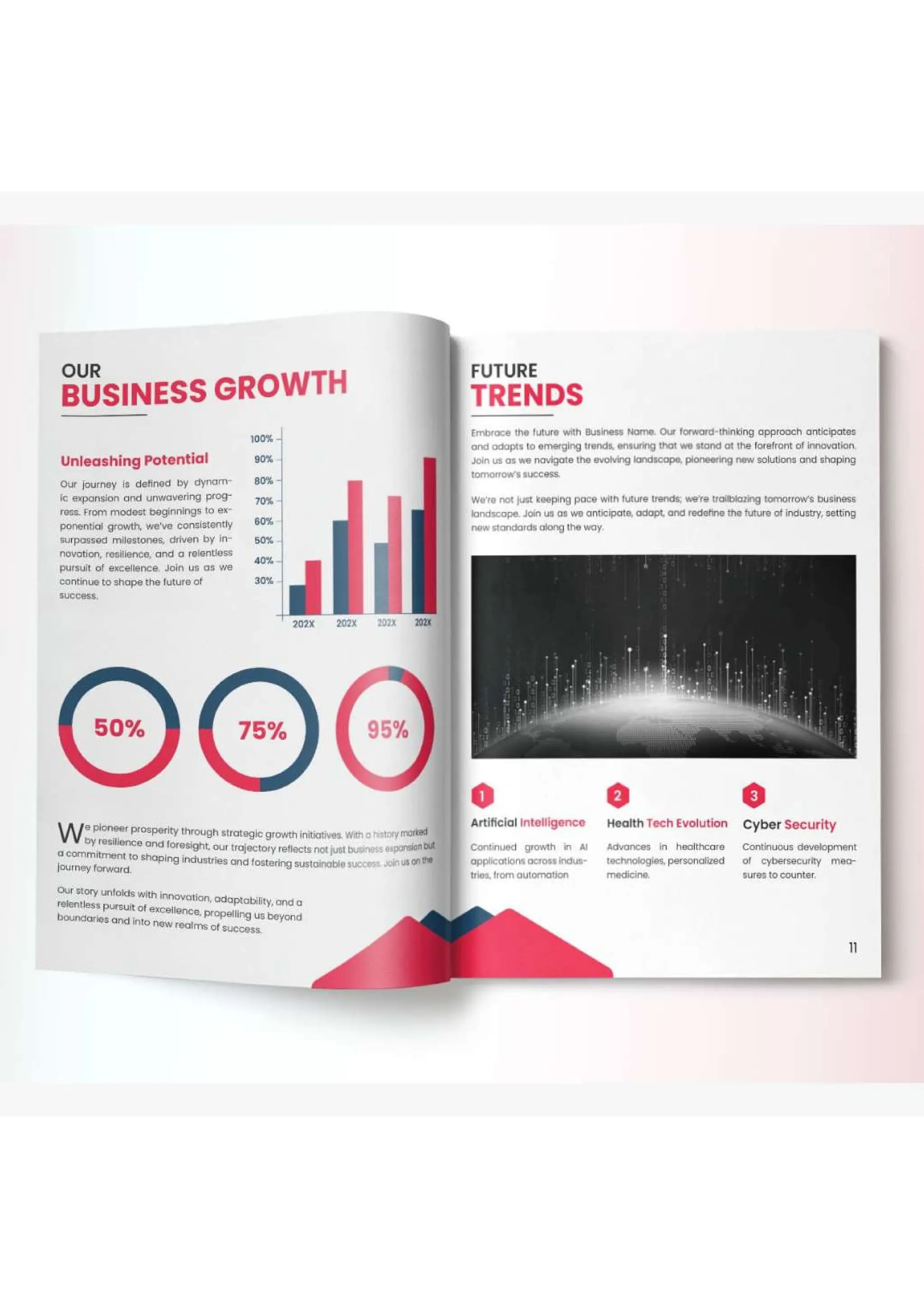 Business Plan Brochure Template | 12+ Modern Unique Design | PDF