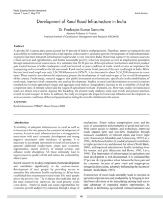 Development of ruralroad infrastructurein india Dr.pradeepta kumar.pdf