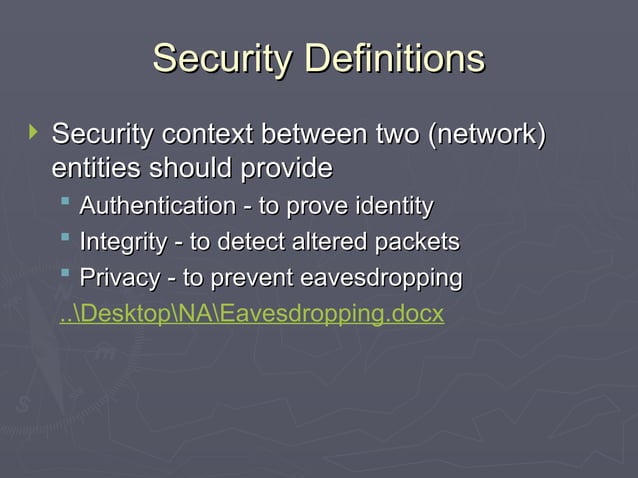 WLAN SECURITY ..........................outline | PPT