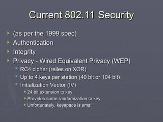 WLAN SECURITY ..........................outline | PPT