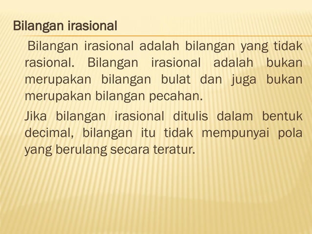 Rasional dan Irasional bilangan rasional | PPT