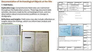 Documentation of archaeological objects at the site | PPT