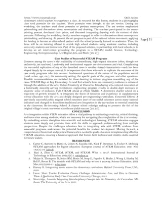 Arts Integration in Stem Education: A Path to Steam | PDF