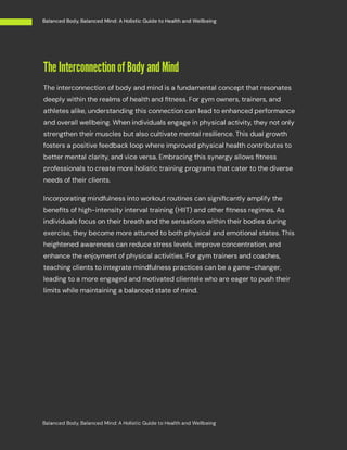 Balanced Body, Balanced Mind: A Holistic Guide to Health and Wellbeing ...