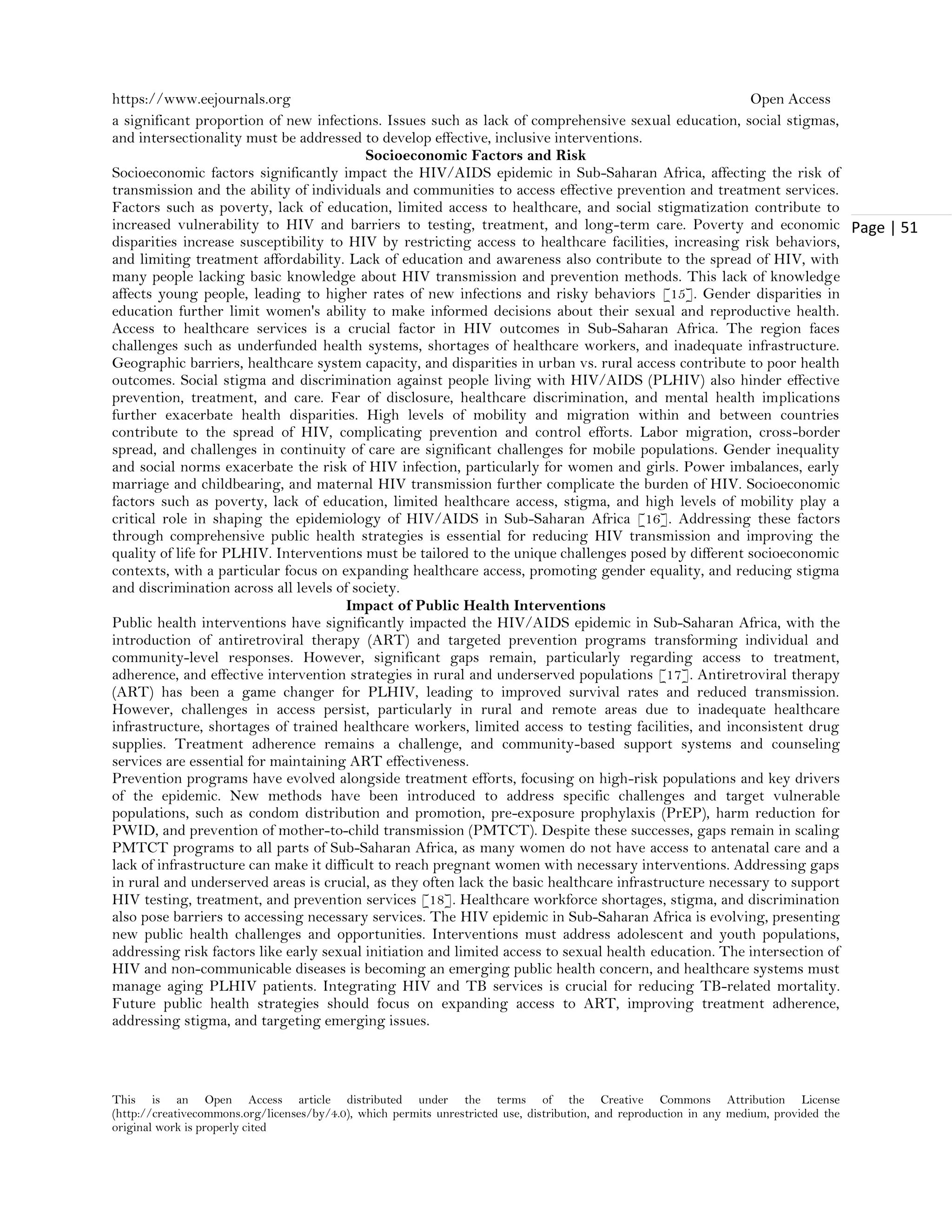 Epidemiological Trends of HIV/AIDS in Sub-Saharan Africa: A 2024 Perspective (www.kiu.ac.ug) | PDF