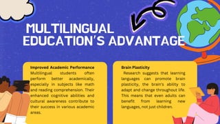 Multilingual Education for the young educators | PDF