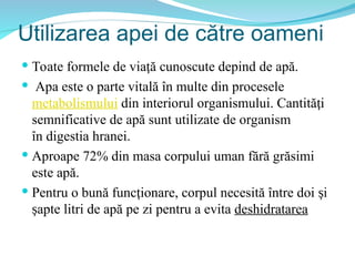 apa in natura circuit si importanta sa ppt | PPT