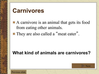 12. Carnivore, Herbivore, Omnivore (Presentation) Autor Plain Local ...