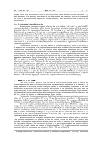 Working in uncertainty: Organizational behavior of contingent college ...