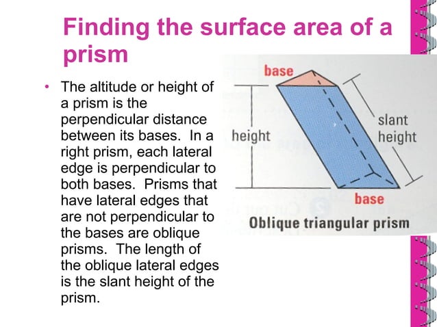 12.2 surface area of prisms and cylinders | PPT | Geography | Science