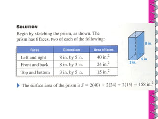 12.2 surface area of prisms and cylinders | PPT | Geography | Science