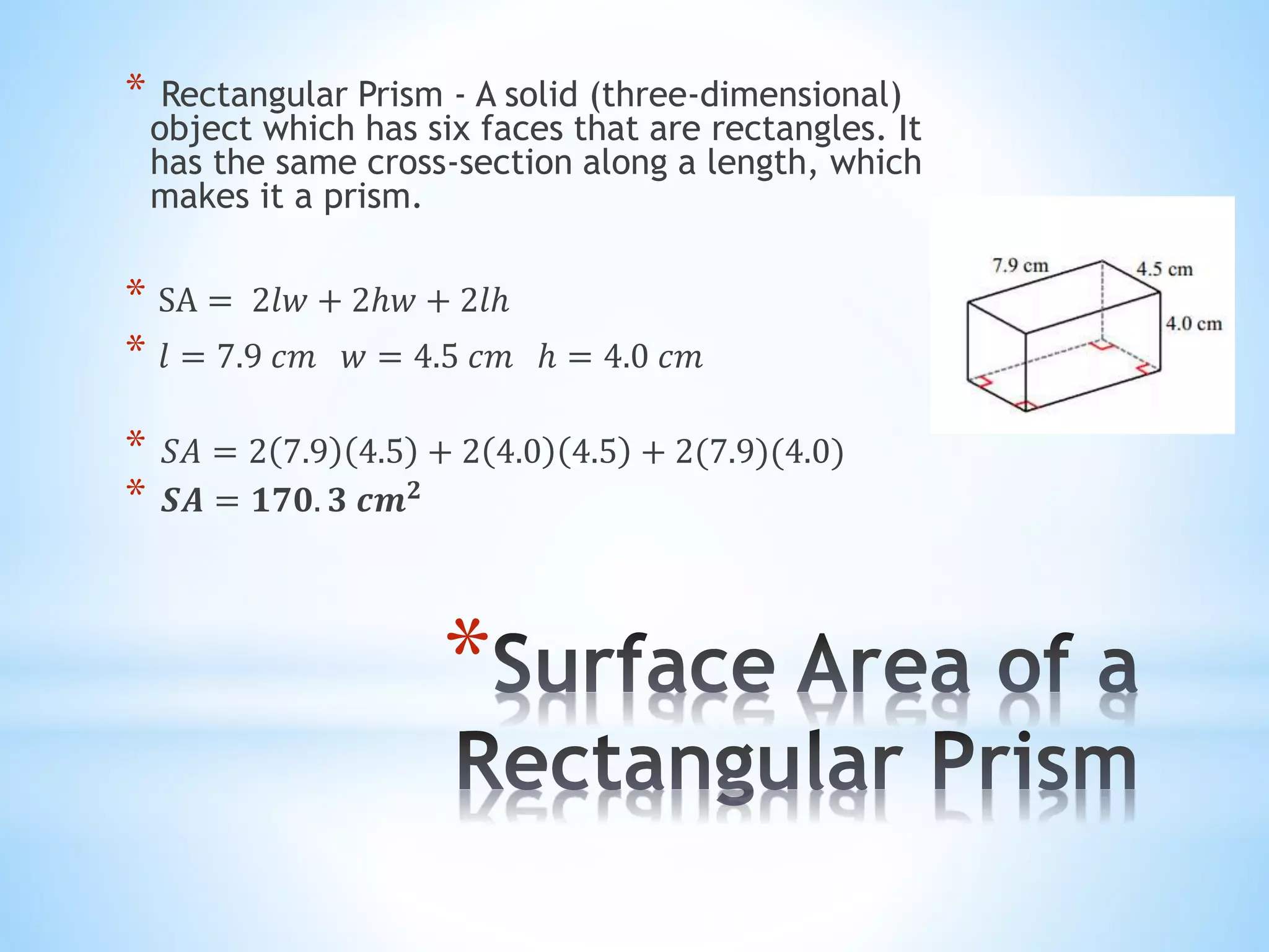 12 2 surface area of solids | PPT