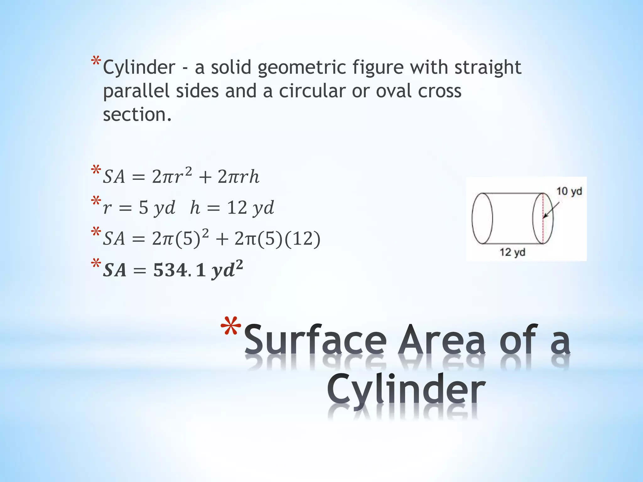 12 2 surface area of solids | PPTX