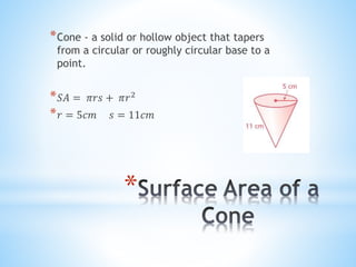 12 2 surface area of solids | PPTX