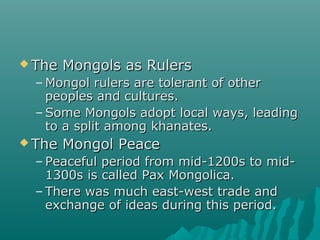 12.2 the mongol conquests | PPT