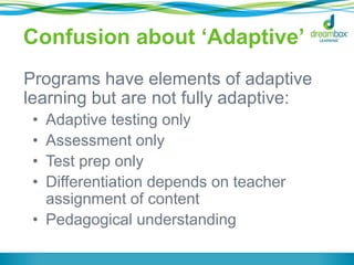 Defining Adaptive Learning Technology: What it is, how it works, and ...