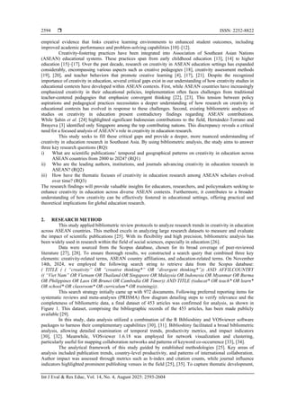 Researching creativity in education from ASEAN countries: bibliometric ...
