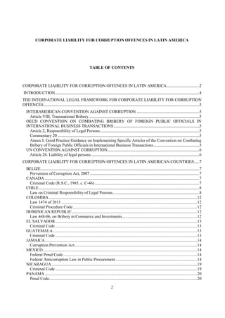 Corporate liability for corruption offences in Latin America | PDF