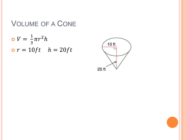 12 3 volume of prisms, cylinders, pyramids & cones | PPTX | Physics ...
