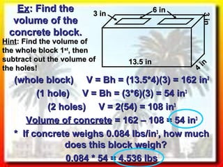 12 3 volumes of prisms and cylinders | PPT