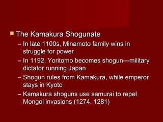12.4 feudal powers in japan | PPT