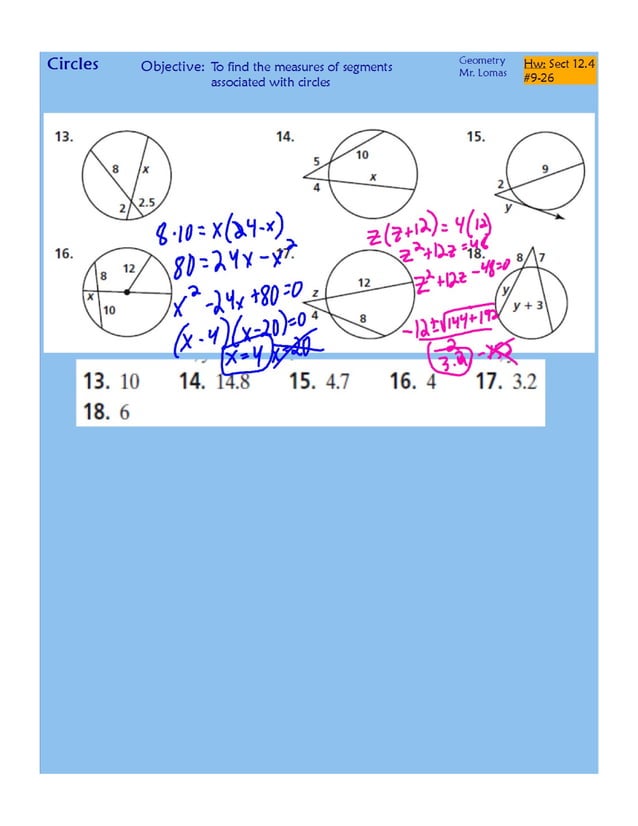 12 4 segments in circles | PDF