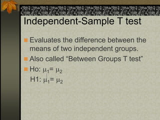 Statistical Tools | PPT
