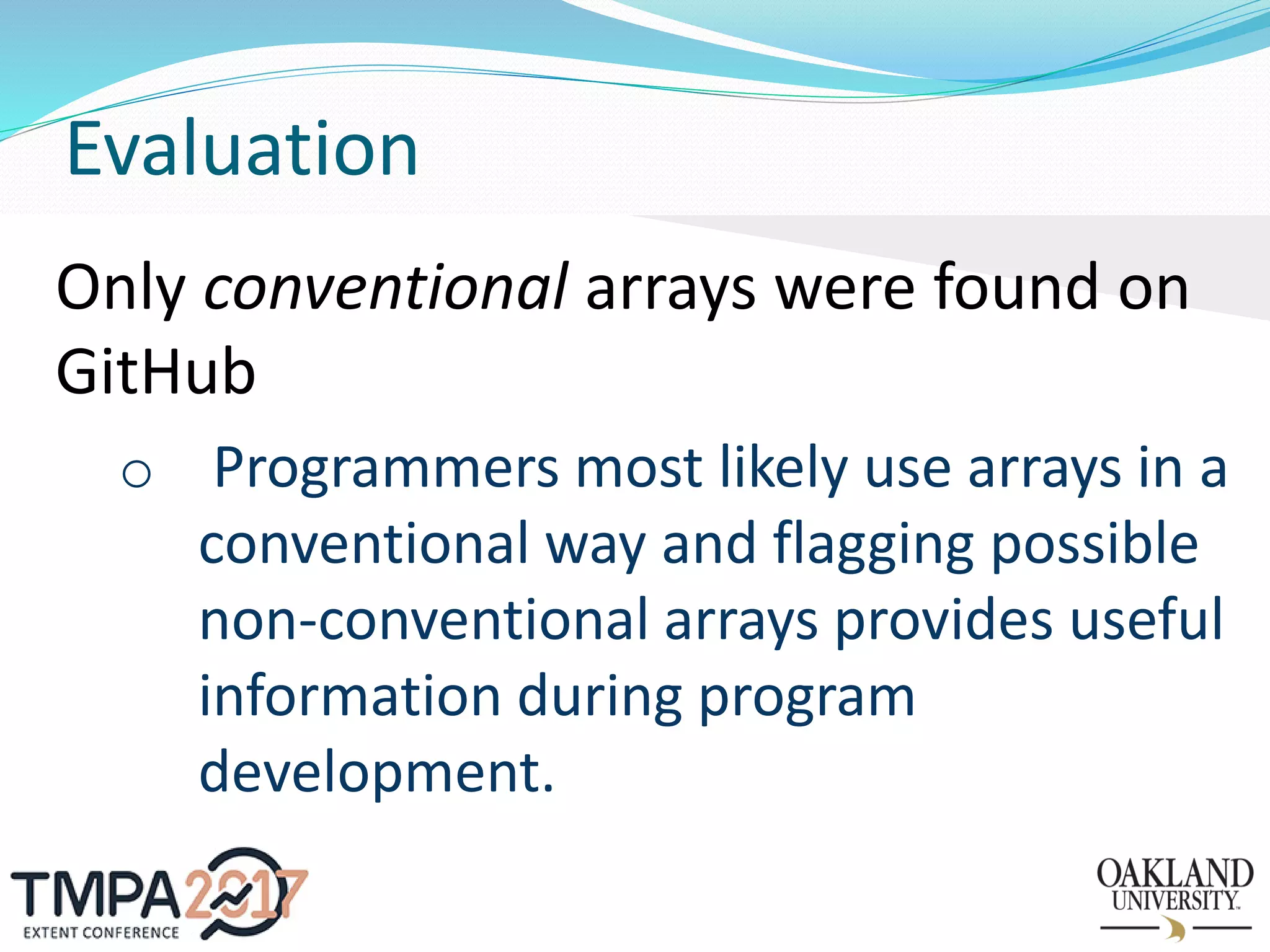 Tmpa 2017 Static Checking Of Array Objects In Javascript Ppt