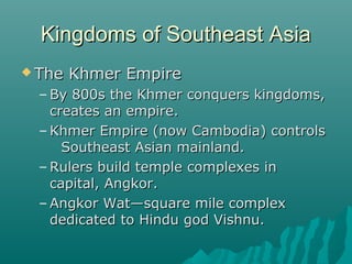12.5 kingdoms of southeast asia and korea | PPT