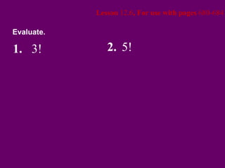 12.6 combinations 1 | PPT