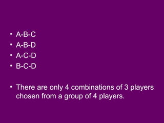 12.6 combinations 1 | PPT