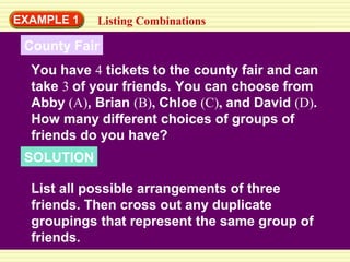 12.6 combinations 1 | PPT