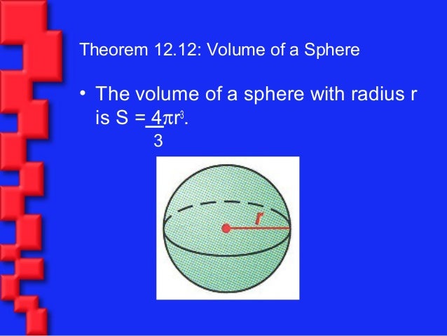 12.6 surface area & volume of spheres