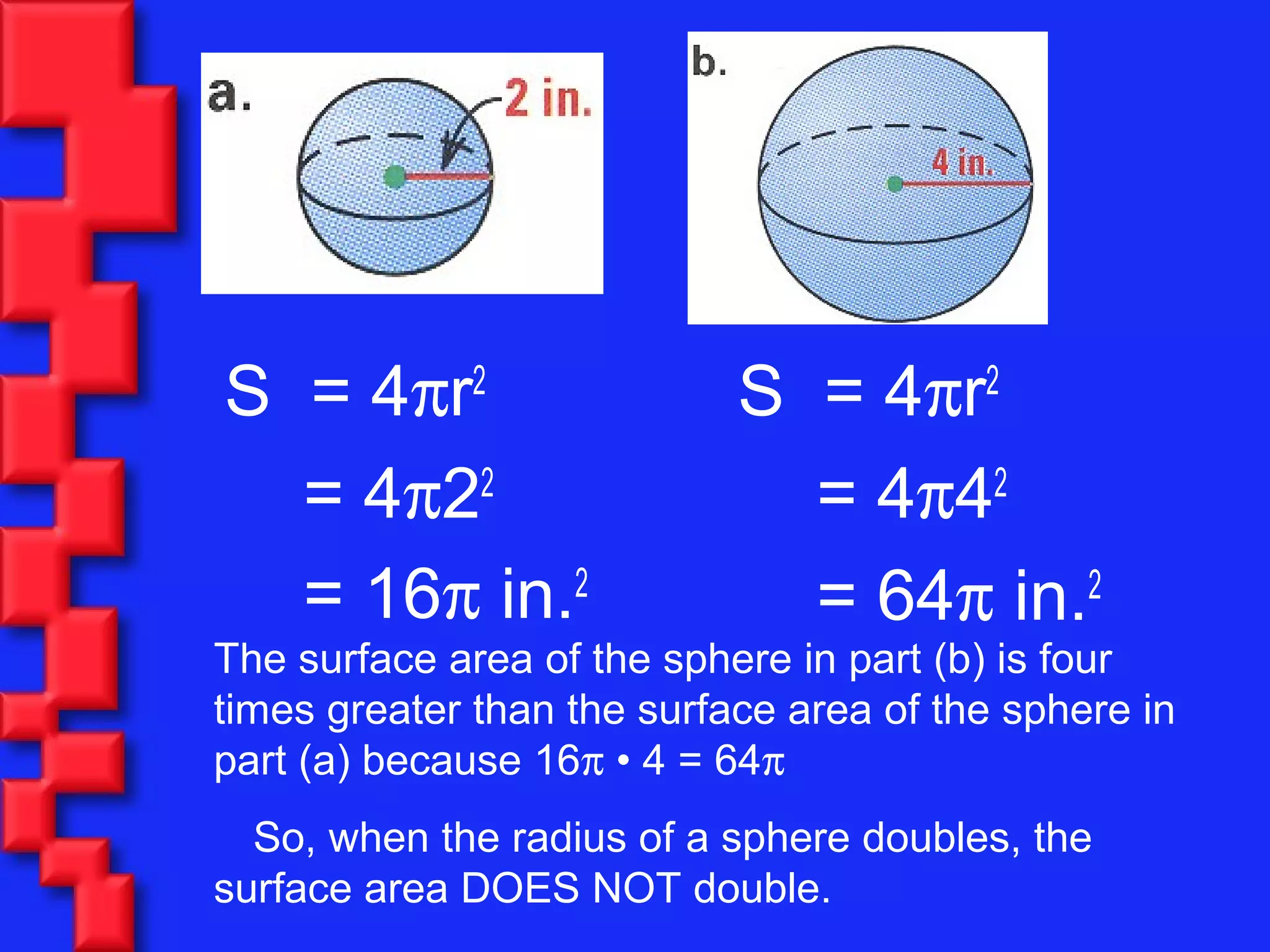 12 6 surface area & volume of spheres | PPT