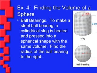 12 6 surface area & volume of spheres | PPT