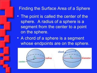 12 6 surface area & volume of spheres | PPT
