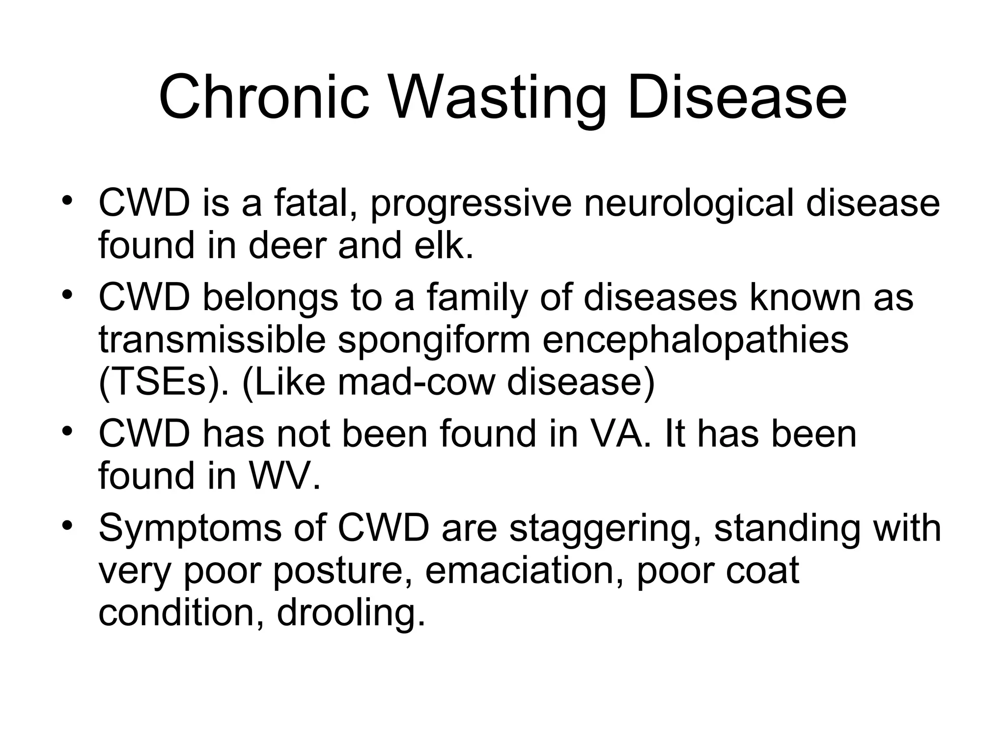 12 7 Wildlife Diseases | PPT